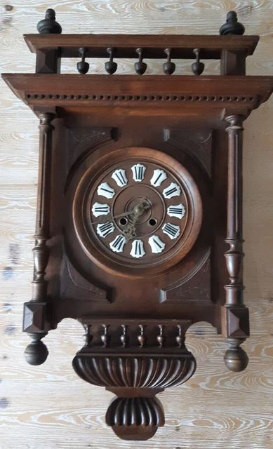 PENDULE ANCIENNE MURALE de style Henri 2 EUR 89,00 - PicClick FR