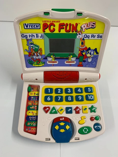 VINTAGE VTECH LITTLE Smart PC Fun Plus Electronic Learning Toy Laptop ...
