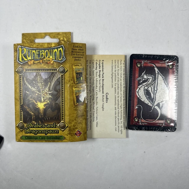 RUNEBOUND 2ND EDITION DRAKES and DRAGONSPAWN EXPANSION PACK 30 CARDS ...