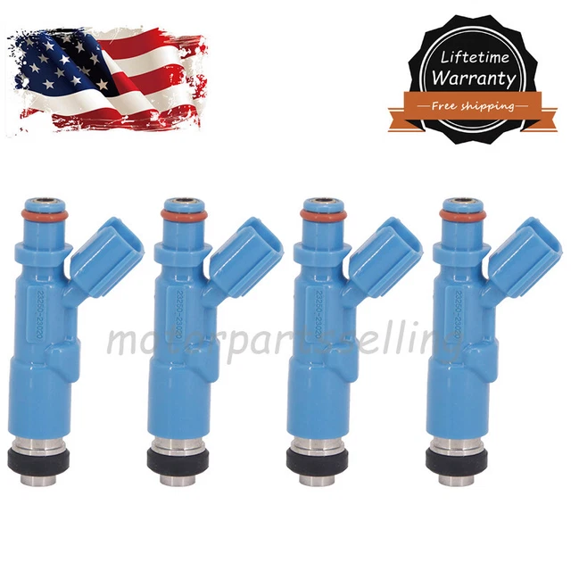 23250-23020 4PCS FUEL Injectors For 1999-2005 Toyota Yaris Vitz 1.0L 1 ...