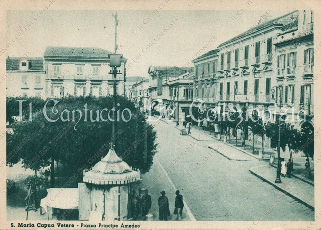 1941 SANTA MARIA CAPUA VETERE Piazza Principe Amedeo Caserta Cartolina ... 1941 SANTA MARIA CAPUA VETERE Piazza Principe Amedeo Caserta Cartolina ...