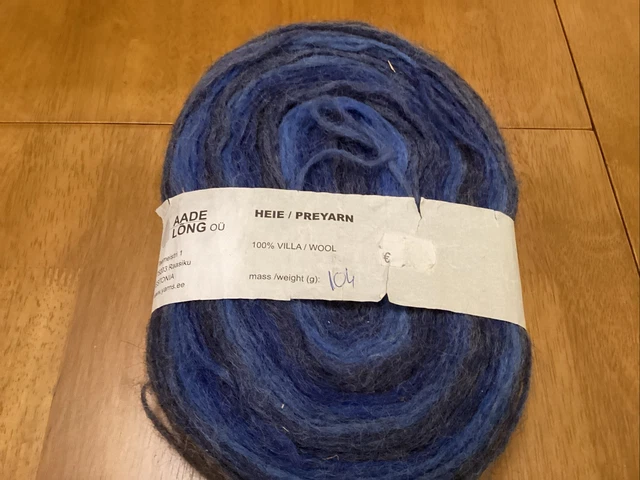 100G OF AADE LONG OU HEIE PREYARN WOOL YARN - Shades Blue Greys ...