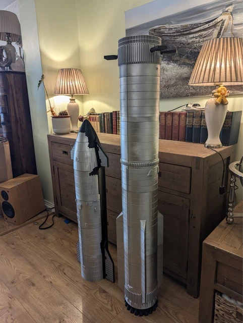 SPACEX SPACE X Starship , MASSIVE model 1/64 scale - Massive 2.45 ...