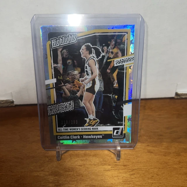 2024 CAITLIN CLARK Collection Highlights 218/299 Silver Refractor H10 ...