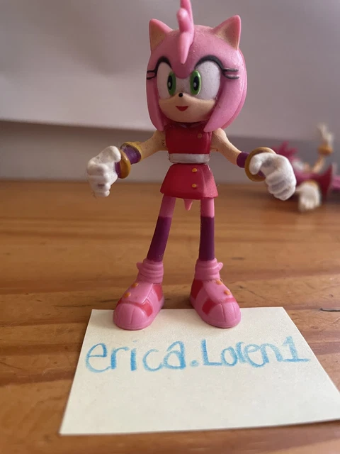 TOMY SONIC BOOM "Amy Rose" Sonic The Hedgehog Mini 3" Tall Poseable ...