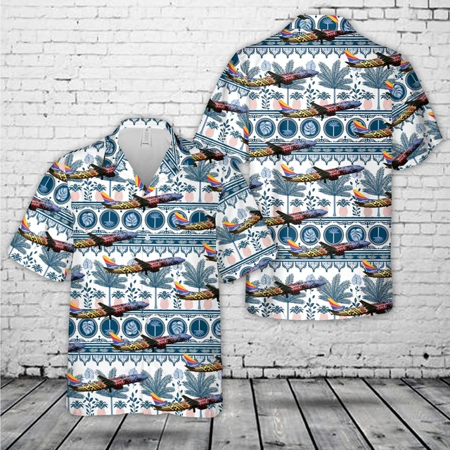 SOUTHWEST AIRLINES IMUA One Boeing 737 MAX 8 Hawaiian Shirt Size S-5XL ...