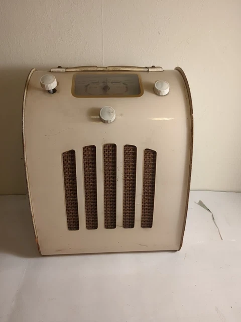ANTIQUE C1946 EVEREADY Model Portable Valve/Tube Radio Vintage Ever ...