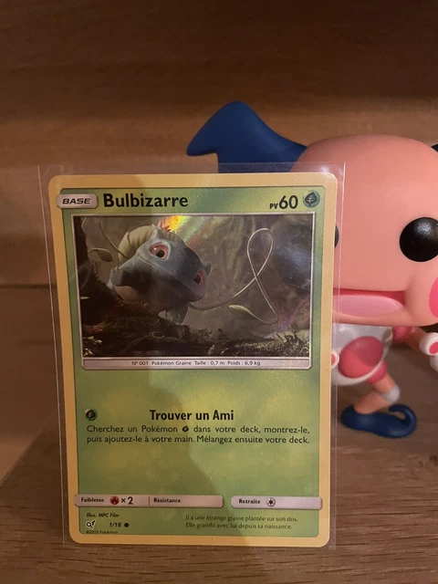 CARTE POKÉMON BULBIZARRE 1/18 + Salameche 4/18 Détective Pikachu Soleil ...