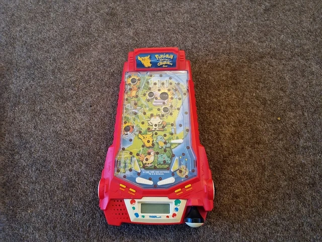 VINTAGE POKEMON THUNDERSHOCK Challenge Pinball Game 90s Handheld Tiger ...