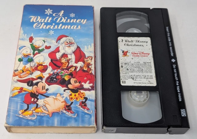 A WALT DISNEY Christmas VHS Tape Movie Cartoon Mickey Mouse Minnie Chip ...