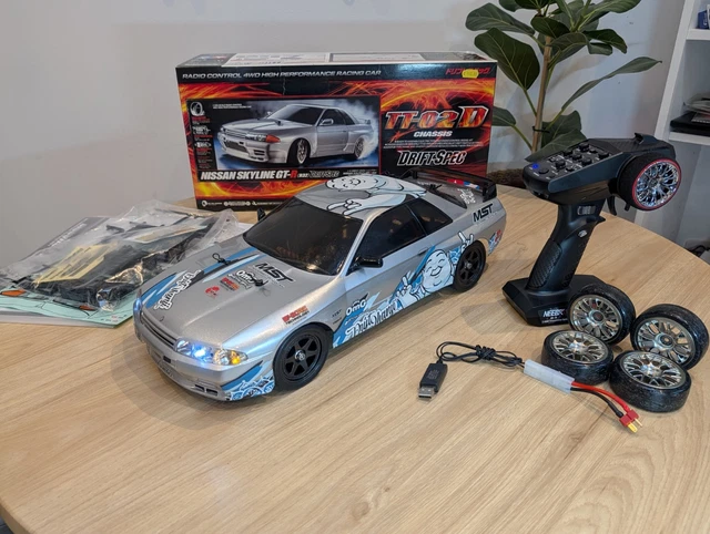 TAMIYA TT-02D 1/10 RC Nissan Skyline GTR R32 Drift Racer Mint TT02 ...