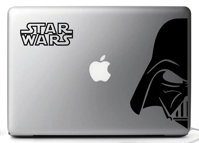 STICKERS DECAL STAR WARS DARTH VADER & LOGO for MAC MACBOOK 11, 13, 15 ...