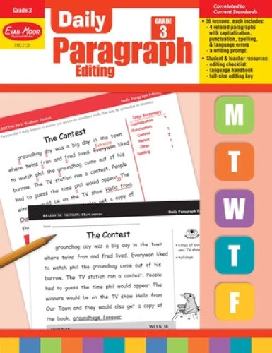 DAILY PARAGRAPH EDITING, Grade 3 Teacher Edition (Daily Paragraph ...