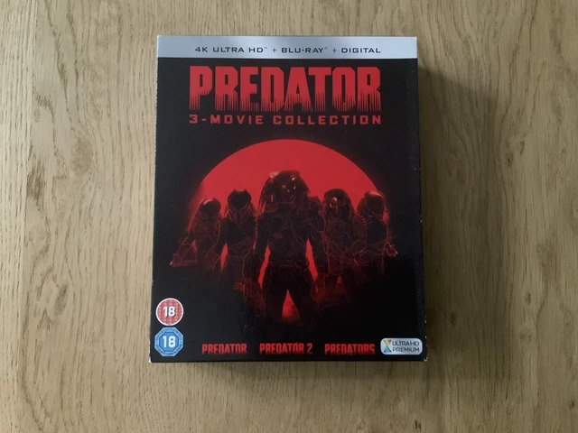 PREDATOR 3-MOVIE COLLECTION 4K BoxSet - Predator, Predator 2, Predators ...