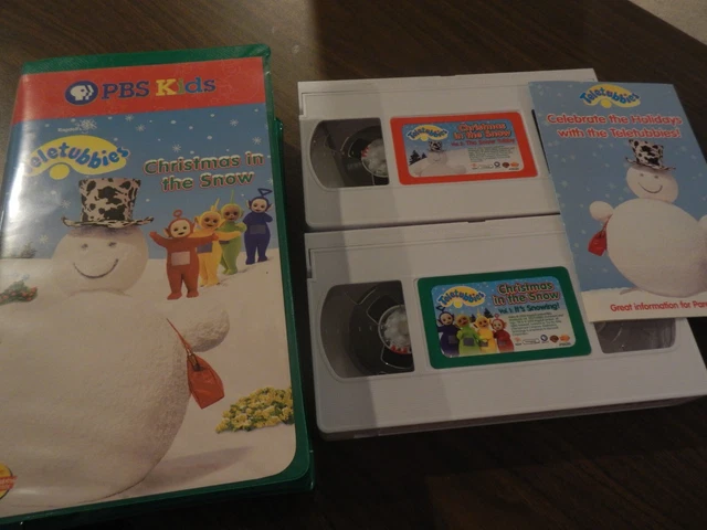 PBS KIDS TELETUBBIES Vhs Christmas In The Snow 2 Tape Set + Insert ...