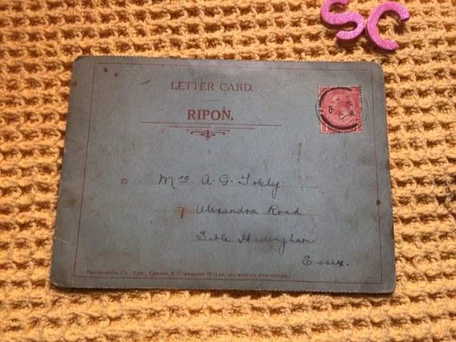 ANTIQUE LETTER CARD Full Of Vintage Photos Of RIPON £27.99 - PicClick UK