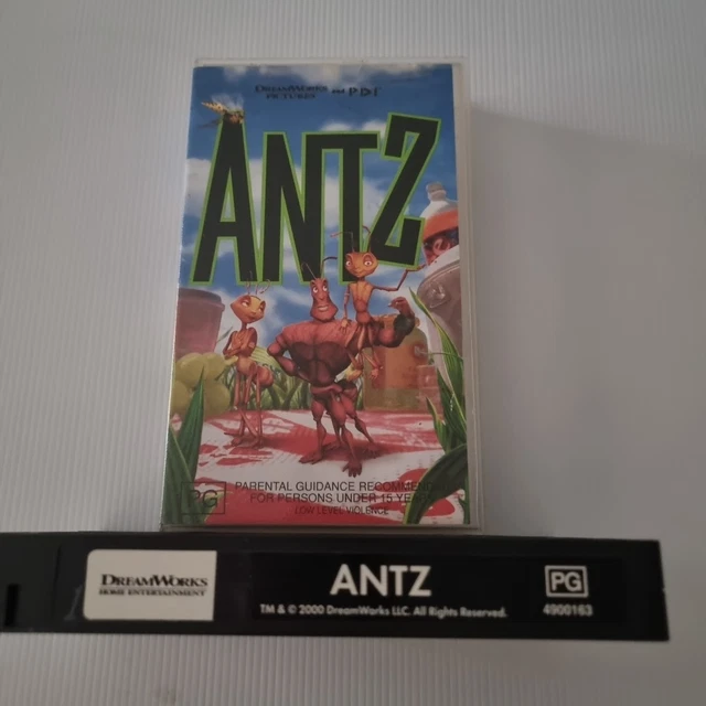ANTZ, DREAMWORKS, VHS Tape, Vintage Video, Movie, PG, 1998 kids family ...