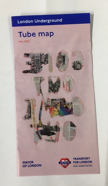 LONDON UNDERGROUND TUBE Map - NEW May 2023 - 3 Pack - TFL Current ...