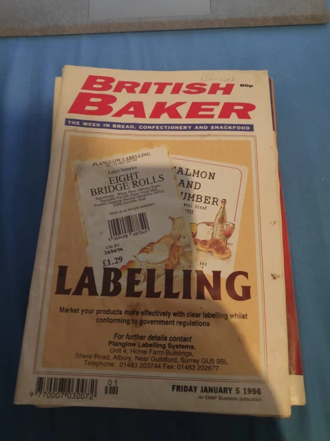 BRITISH BAKER MAGAZINE 5th January 1996 - B90 £4.35 - PicClick UK