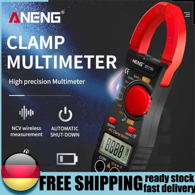 DIGITALES ZANGENMULTIMETER 2000 Zählungen Volt-Ampere-Ohm-Messgerät Live-Draht-T EUR 12,25 ...