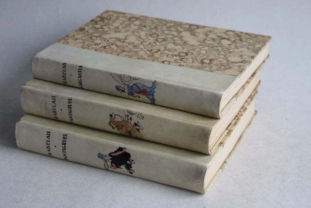 LIBRI FRANÇOIS RABELAIS Gargantua et Pantagruel 3 volumi 1935/1937 ...