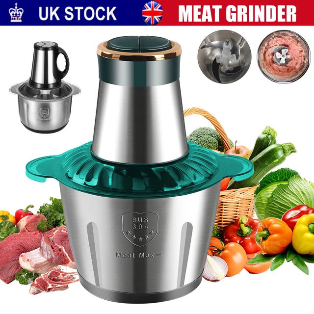 2-5L ELECTRIC MEAT/FOOD Grinder Mincer Mixer Home Blender Mini Chopper ...