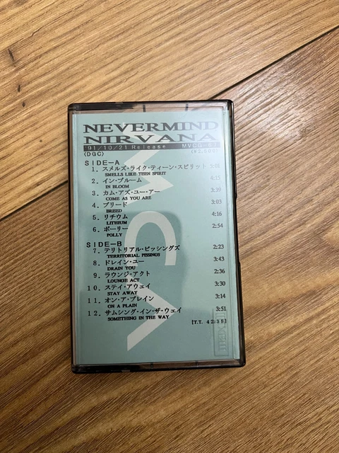 CASSETTE PROMO NIRVANA-NEVERMIND Japon Kurt Cobain EUR 554,45 - PicClick FR