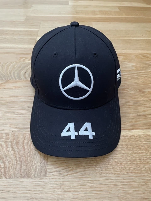 GENUINE MERCEDES F1 Formula 1 Cap Lewis Hamilton Black 44 Cap - Great ...