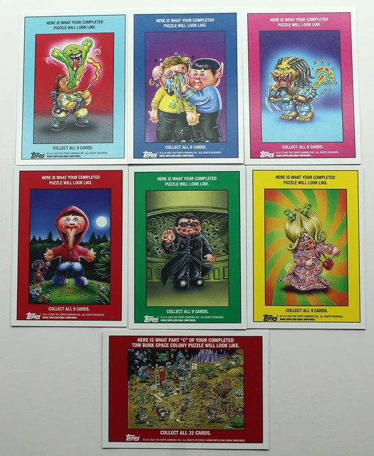 2023 GARBAGE PAIL Kids Intergoolactic Mayhem Puzzle Back Set Pick List ...