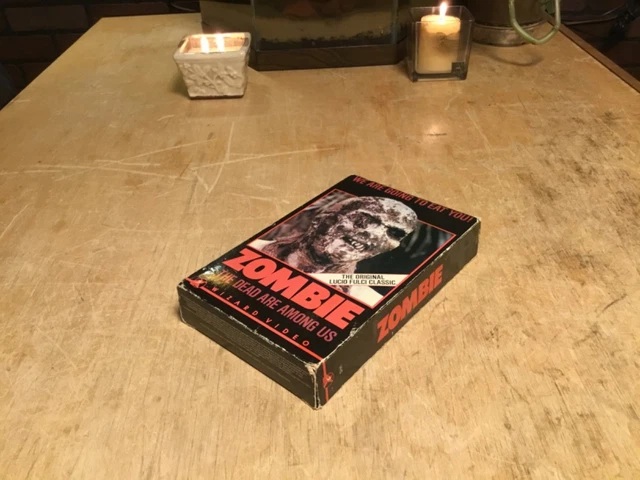 VINTAGE ZOMBIE VHS Tape, Wizard Video Lucio Fulci 80's horror Super ...
