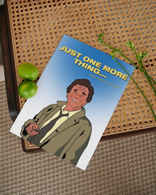 COLUMBO PETER FALK Greeting Card. from the Retro Classic USA Detective ...