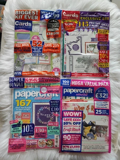 PAPERCRAFT ESSENTIALS & Simply Cards Magazines Bundle Of 4**Brand New ...