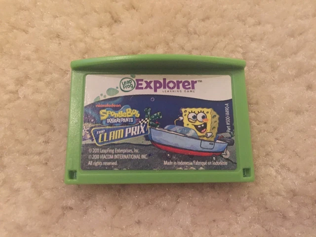 LEAPFROG LEAPSTER EXPLORER GS LeapPad SPONGEBOB SQUAREPANTS CLAM PRIX ...