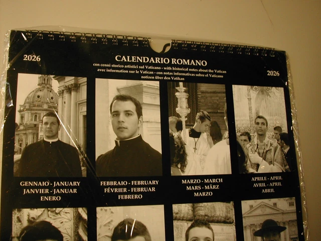 KALENDER 2026 CALENDARIO Romano Priester Vatikan Weihnachten EUR 40,00 ...