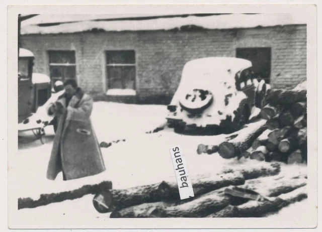 FOTO RUSSLAND WEHRMACHT PKW Soldat im Fellmantel 2.WK (8658a) EUR 4,50 ...