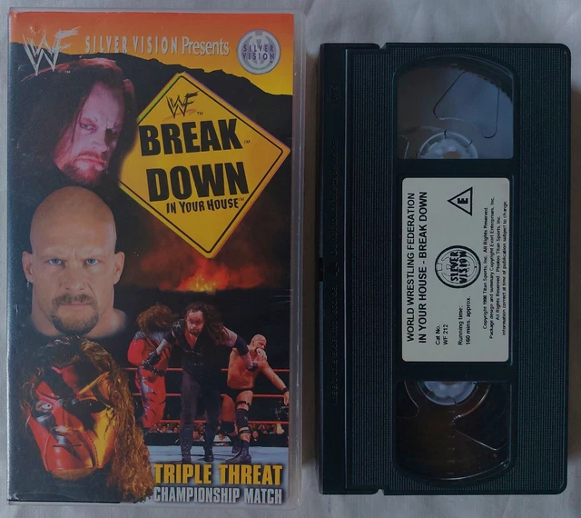 WWF BREAKDOWN: IN Your House 1998 VHS Video - Great Condition! - WWE ...