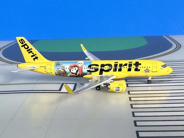 SPIRIT AIRBUS A320NEO N986NK Super Nintendo World 1:400 moulé sous ...