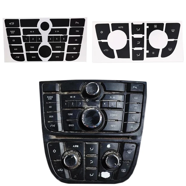 ENSEMBLE D'AUTOCOLLANTS DE réparation bouton de tableau de bord de ...