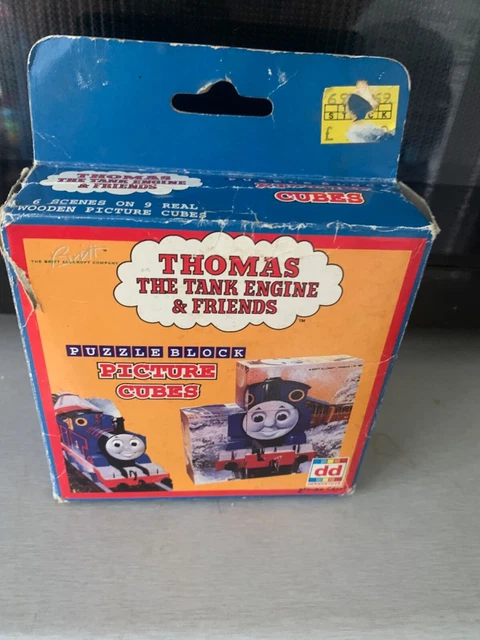 THOMAS THE TANK Engine & Friends 6 Puzzle Block Picture Cubes 1998 Rare ...