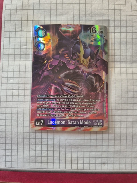 DIGIMON TCG - Lucemon: Satan Mode SEC - BT18-101 - Englisch- NM EUR 5,99 - PicClick DE