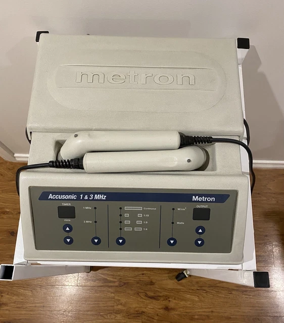 METRON ACCUSONIC 1 & 3 Mhz Combined Ultrasound Model AC450 With Trolley ...