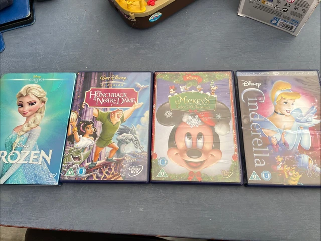 DISNEY DVD BUNDLE X4 Mickey's Twice Upon A Christmas Frozen Cinderella ...