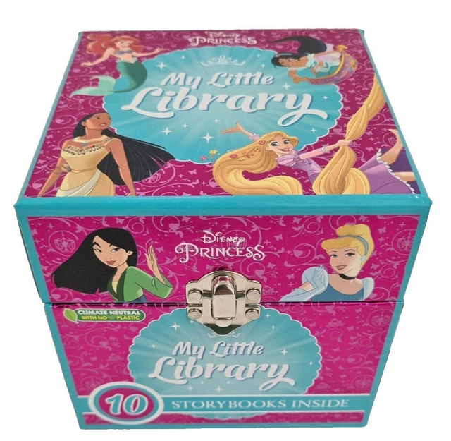 DISNEY PRINCESS MY Little Library Book Set 10 Short Stories in Display ...