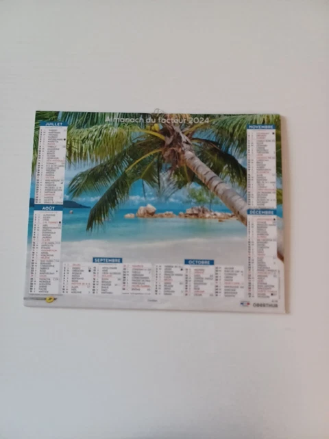 CALENDRIER DE LA Poste Almanach 2024 Paysages Mer EUR 7,00 - PicClick FR