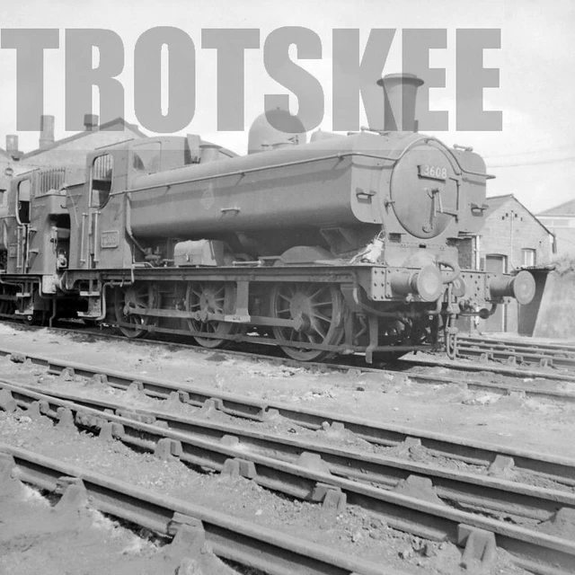 LARGER NEGATIVE BR British Railways Steam Loco 3608 Class 5700 Slough ...