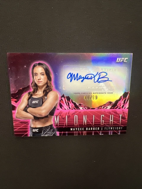 UFC MIDNIGHT TOPPS 2024 Maycee Barber Auto Horizon Signatures 30/99 EUR ...