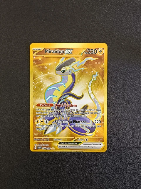 CARTE POKÉMON MIRAIDON EX 253/198 GOLD EV01 Ecarlate & Violet Neuf FR ...