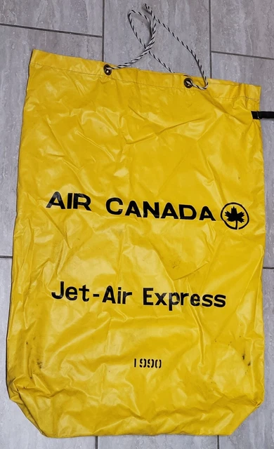 RARE VINTAGE 1990 Air Canada Jet Air Express Cargo Bag, Large 37.5" X ...