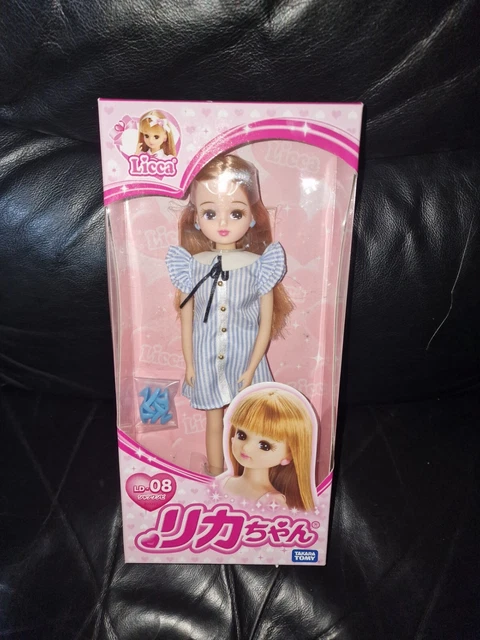LICCA DOLL LD-08 Licca-chan Doll TAKARA TOMY JAPAN NEW Blue Stripe Dress RARE £100.00 - PicClick UK