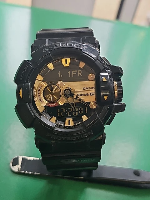 MEN'S CASIO G-SHOCK G’MIX Bluetooth Black Gold Watch GBA-400-1A9 $90.00 ...